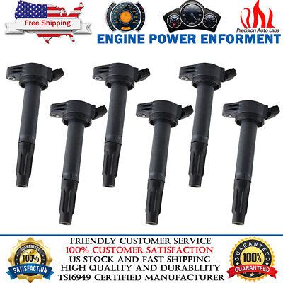 Set Of 6 Ignition Coils For Toyota Avalon Camry RAV4 Lexus ES350 RX350