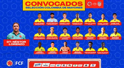 Convocatoria De La Selecci N Colombia Masculina De Mayores Para El