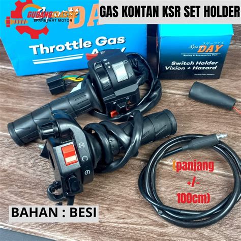 Jual Gas Spontan Kontan KSR SPORTDAY Set Holder Kanan Kiri Vixion Plus