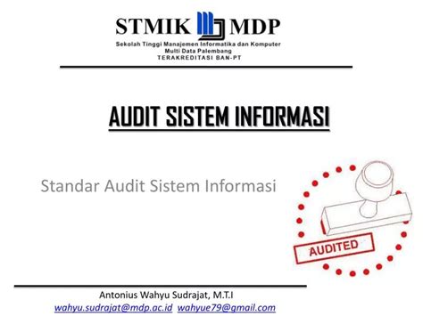 PPT Standar Audit Sistem Informasi PowerPoint Presentation Free
