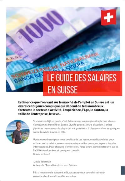 Le Guide Des Salaires En Suisse Travailler En Suisse