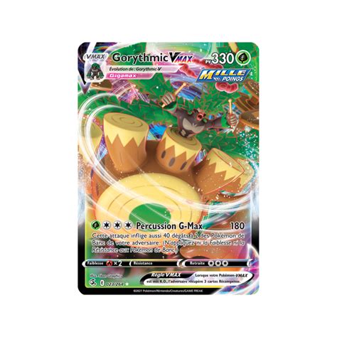 Gorythmic VMAX Pv 330 023 264 Carte Ultra Rare Full Art Épée et