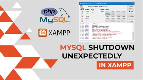 Xampp Mysql Not Starting Xampp Mysql Not Running Mysql Shutdown