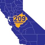 Phone Area Code 209 Location