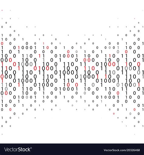 abstract binary code technology background vector image