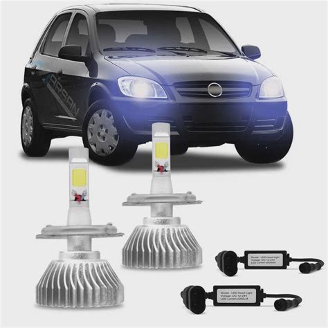 Kit Lampada Super Led K P Farol Alto Baixo Celta A Tipo