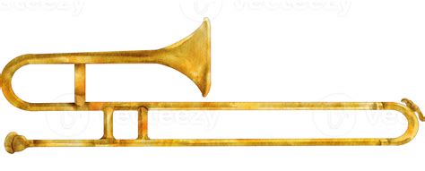 Aquarell Posaune Musikinstrument 16535700 PNG