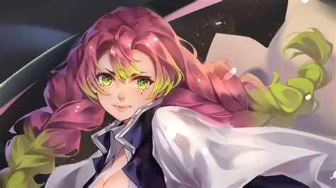 Wallpaper Kimetsu No Yaiba Anime Mitsuri Kanroji 3840x2160