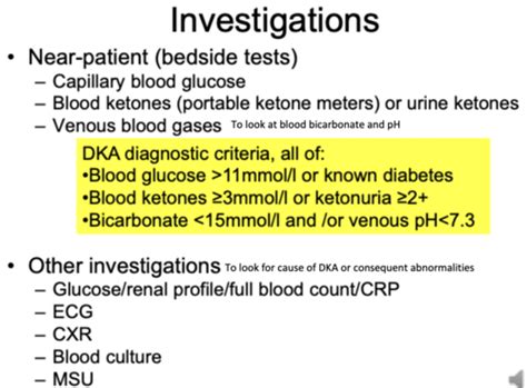 Diabetic Emergencies Dka And Hypos Flashcards Quizlet