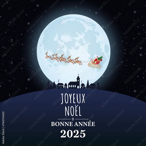 carte ou bandeau pour souhaiter un Joyeux Noël et une Bonne Année 2025