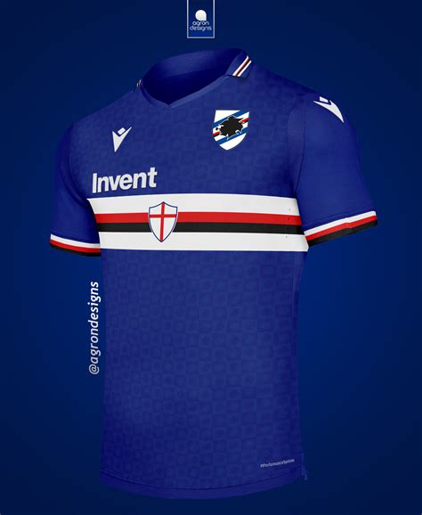 MACRON SAMPDORIA 2020 21 HOME KIT CONCEPT
