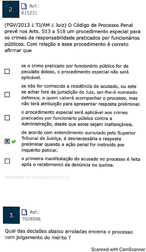 Av2 Processo Penal Aplicado Direito Penal E Processo Penal