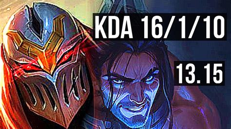 ZED Vs SYLAS MID 16 1 10 1 3M Mastery Legendary 300 Games NA