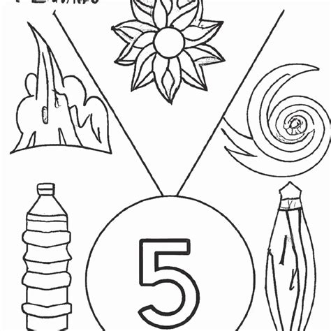 Descubra Os Cinco Elementos Desenhos Para Imprimir E Colorir