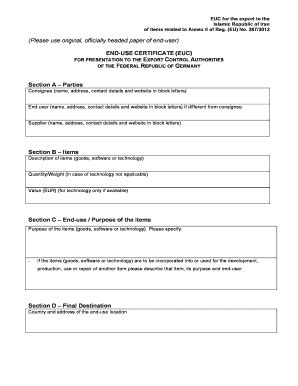 Euc Template Fill Online Printable Fillable Blank PdfFiller