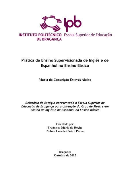 Maria da Conceição Esteves Aleixo pdf Biblioteca Digital do IPB