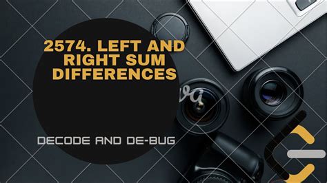 [leetcode][java] 2574 left and right sum differences youtube