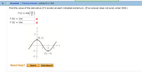 solved find the value of the derivative if it exists at