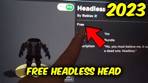 HOW TO GET FREE HEADLESS HEAD ON ROBLOX 2023 HOW TO GET HEADLESS HEAD