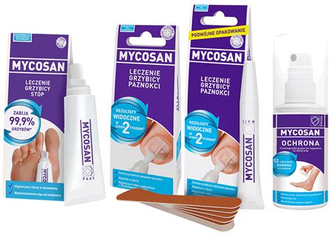 Preparat na grzybicę paznokci i grzybicę stóp Mycosan