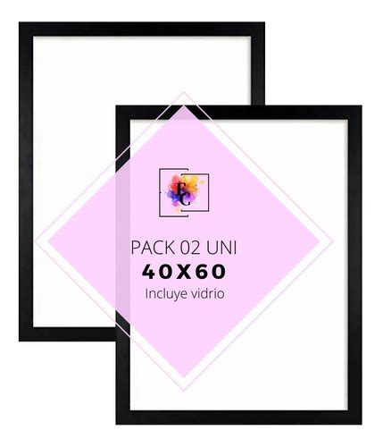 Marco De Foto Madera X Pack Uds Color Negro Cuotas Sin Inter S