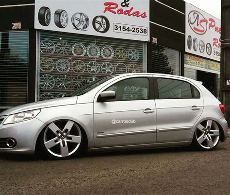 VW Gol G5 Rebaixado Rodas Volcano Strong Aro 18