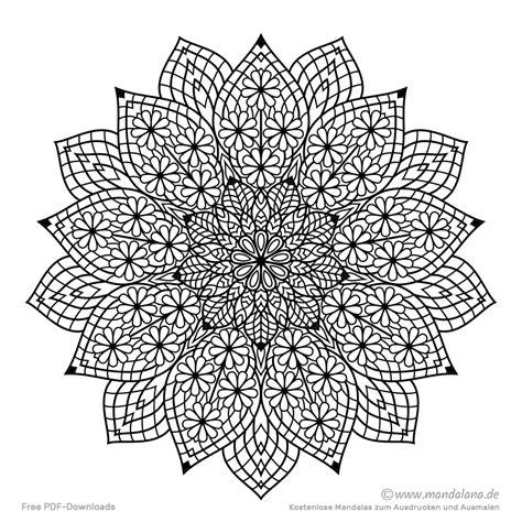 Mandala Malvorlagen Schwierige Mandalas Zum Ausmalen