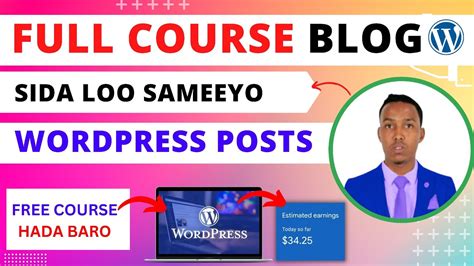 Baro Xirfad Sida Post Loo Soo Galsho Website Wordpress Qeybtii 3aad