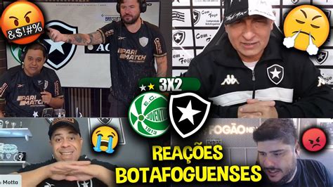 REAÇÕES dos BOTAFOGUENSES FURIOSOS a DERROTA JUVENTUDE 3X2
