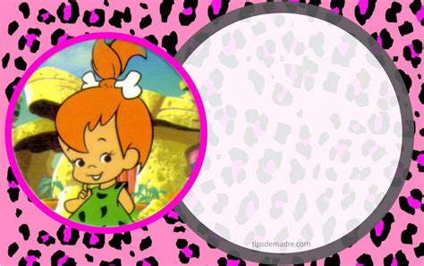 Fondo De Pebbles Picapiedra Invitaciones Wellworthuks