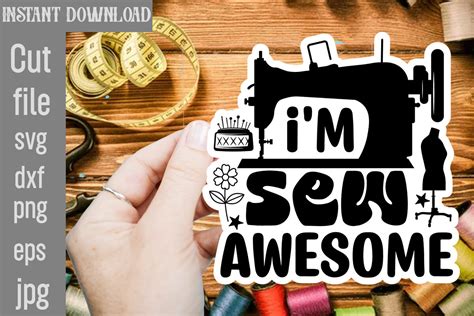 I M Sew Awesome SVG Cut File Graphic By SimaCrafts Creative Fabrica