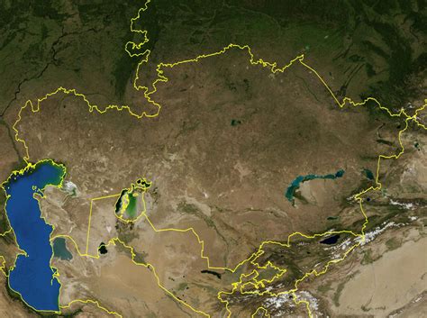 Kazakhstan Topographic Map Map Of Kazakhstan Topographic Central
