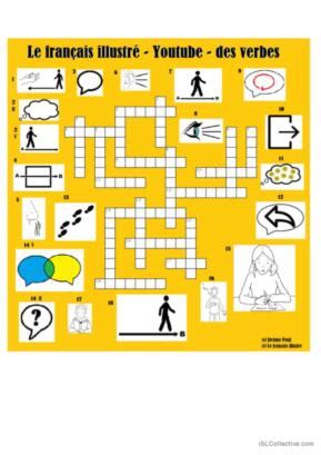 117 Mots croisés Pratique du vocabulaire Français FLE fiche