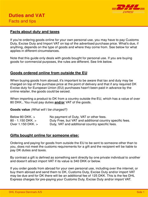 Fillable Online Duties And VAT Fax Email Print PdfFiller