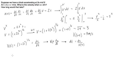 acceleration as a function of position example youtube