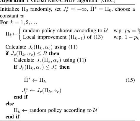 figure 1 from fixed point equations solving risk sensitive mdp with constraint semantic scholar