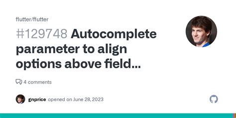 Autocomplete Parameter To Align Options Above Field Instead Of Below