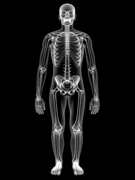 Full Body Xray From The Front Medical Xray Image Displaying A Full