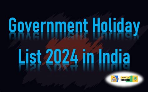 2024 Holidays List Indian Government Adah Mariann