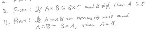 solved 3 prove if a×b⊆b×c and b ϕ then a⊆b 4 prove if