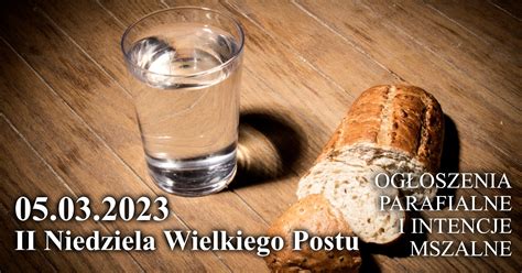 II Niedziela Wielkiego Postu 2023 03 05 Parafia Niskowa