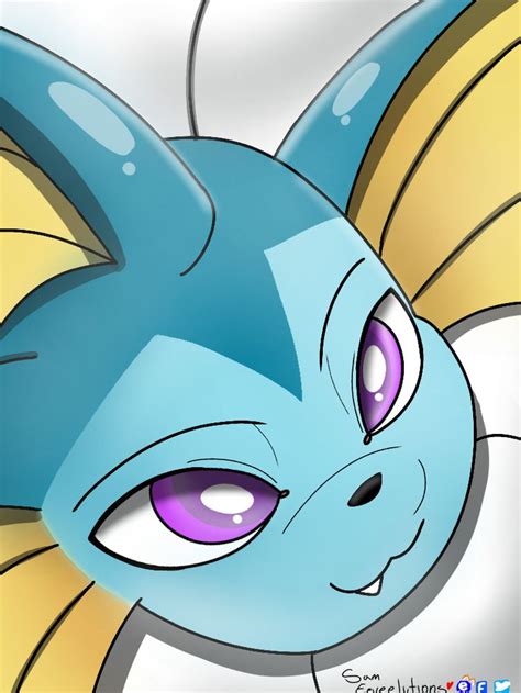 A Blue And Yellow Fish With Purple Eyes Is Shown In This Cartoon