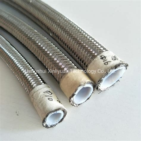 5 8 Inch High Temperature Brake Hose PTFE Convoluted Braided Stainless