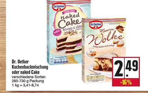 Dr Oetker Kuchenbackmischung Oder Naked Cake Angebot Bei Kupsch