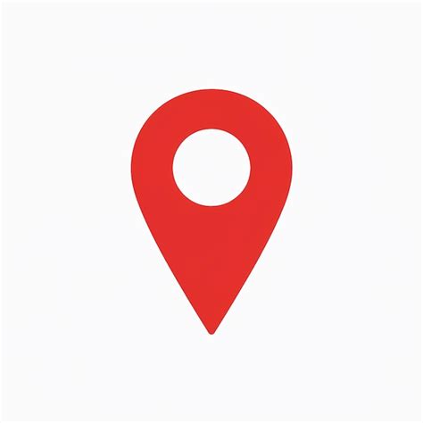 Icono De Pin De Ubicaci N Rojo Para Aplicaciones De Mapas Y Navegaci N