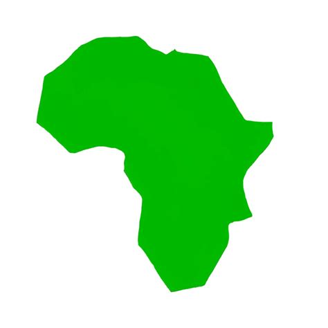 Free Verde Frica Mapa Png With Transparent Background