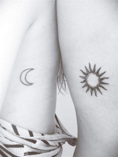 Super Simple Sun And Moon Bff Tattoos Bestfriend Tattoos Dream