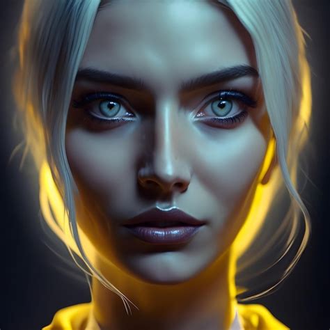 Premium Ai Image Beautiful Woman Portrait With Perfect Eyes Created