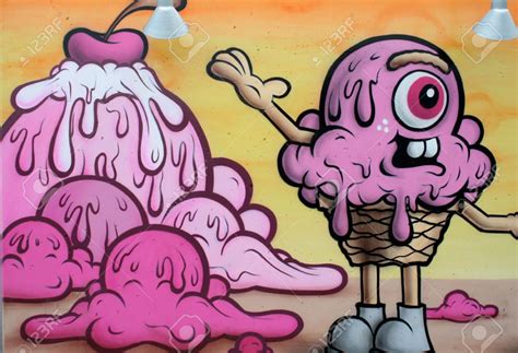 Detail Graffiti Ice Cream Cone Art Koleksi Nomer 21