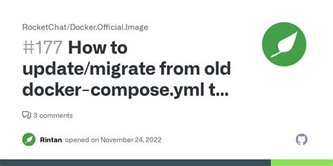 How To Update Migrate From Old Docker Compose Yml To Compose Yml